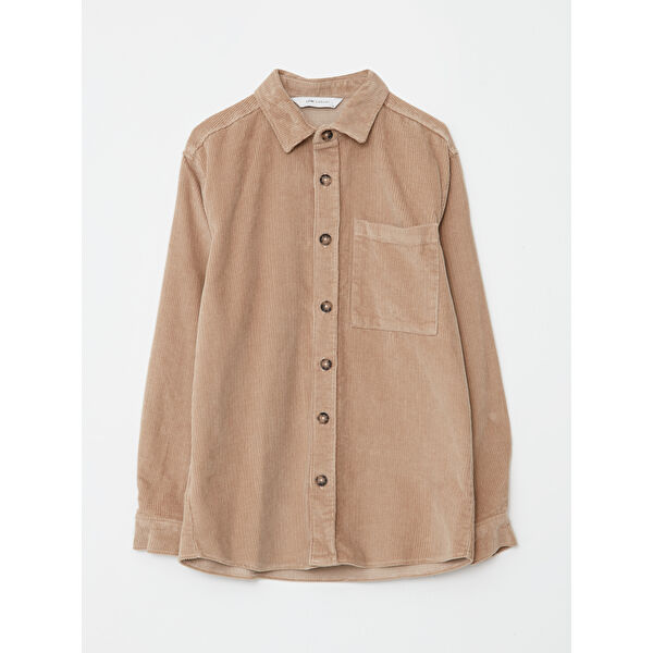 Rahat Kalıp Uzun Kollu Erkek Gömlek Ceket