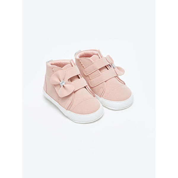 3D Fiyonk Detaylı Cırt Cırtlı Kız Bebek Yürüme Öncesi Ev Botu 3D Fiyonk Detaylı Cırt Cırtlı Kız Bebek Yürüme Öncesi Ev Botu