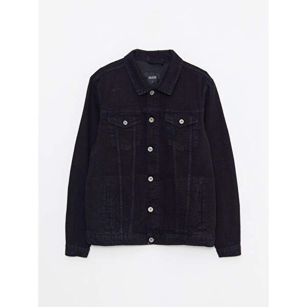 Standart Kalıp Erkek Jean Ceket