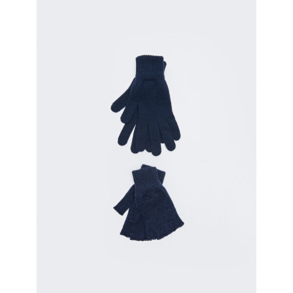 Düz Erkek Eldiven 2'li