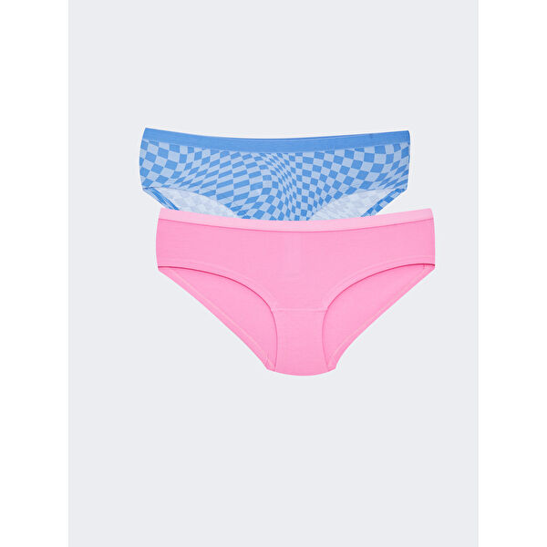 Desenli Kadın Hipster Külot 2'li Paket