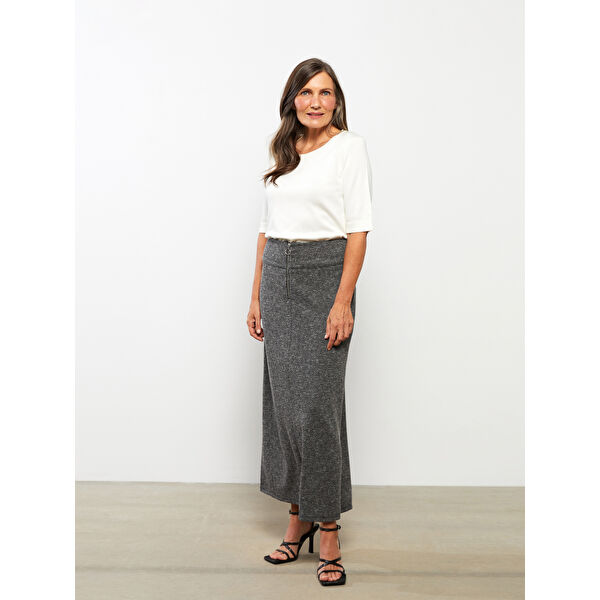 Desenli A Kesim Kadın Etek