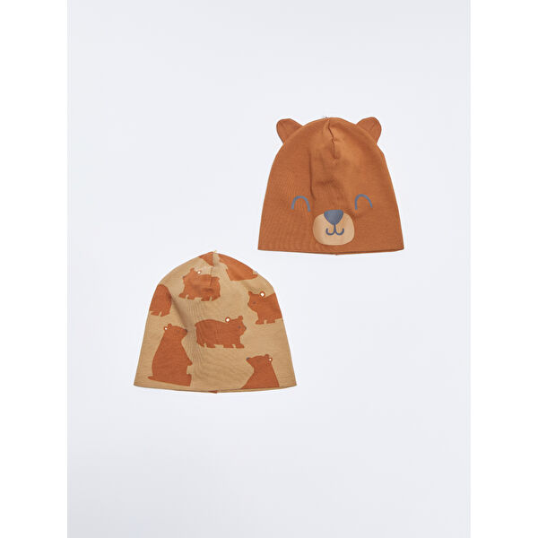 Desenli Erkek Bebek Bere 2'li Desenli Erkek Bebek Bere 2'li