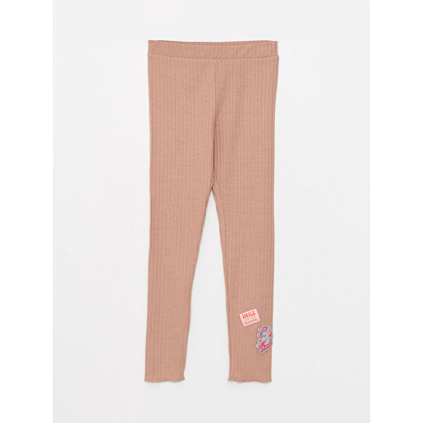 Beli Lastikli Kız Çocuk Uzun Tayt