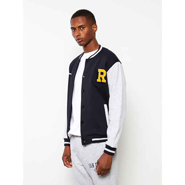 Rahat Kalıp Kolej Yaka Erkek Spor Hırka