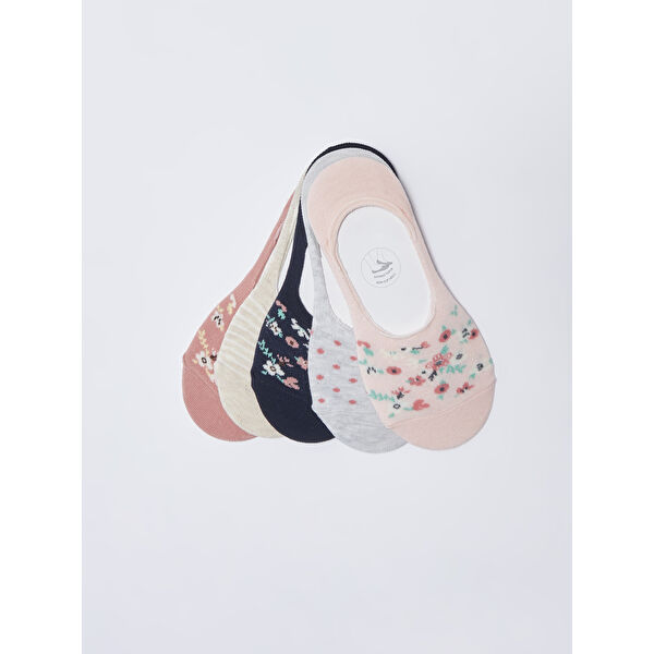 Desenli Kadın Babet Çorap 5'li Paket