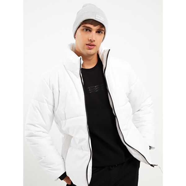 Organik Pamuklu Etiket Baskılı Erkek Bere