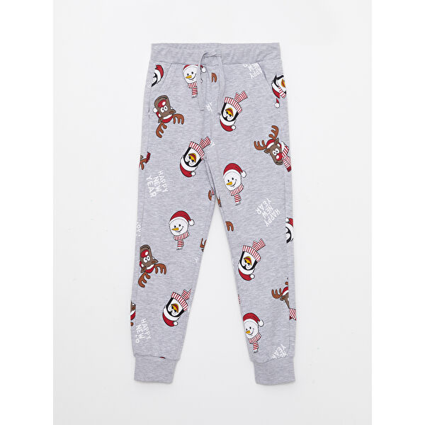 Beli Lastikli Yılbaşı Temalı Erkek Çocuk Jogger Eşofman Altı Beli Lastikli Yılbaşı Temalı Erkek Çocuk Jogger Eşofman Altı