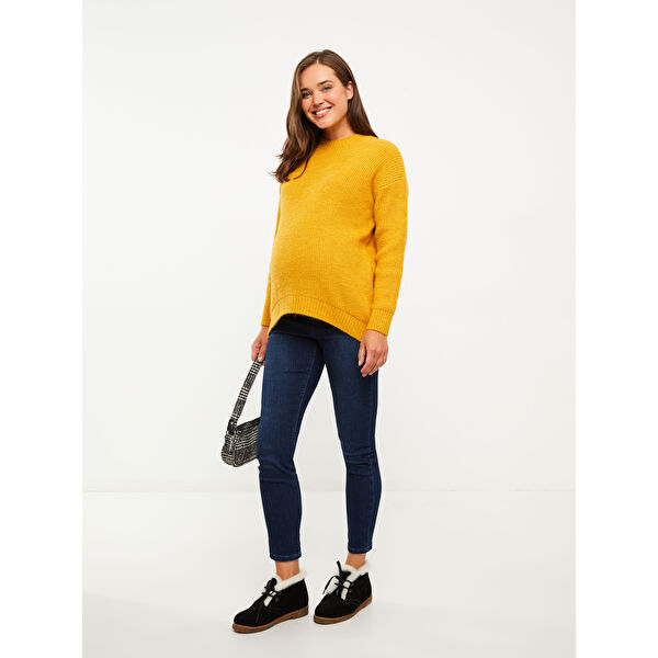 Karın Panelli Skinny Fit Hamile Jean Pantolon