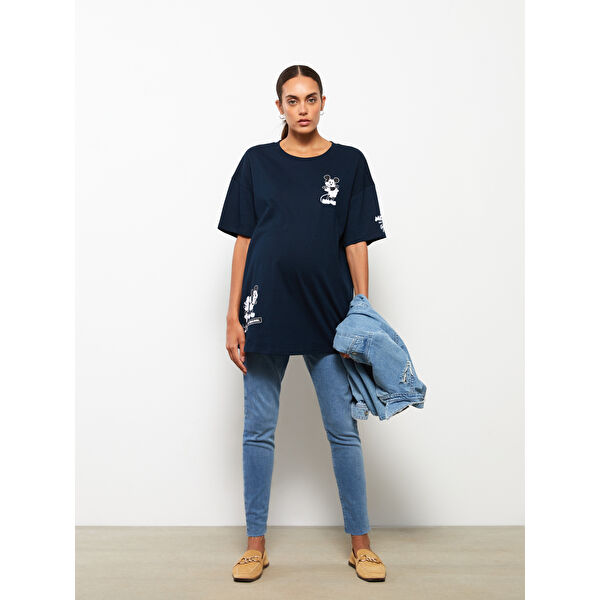 Karın Panelli Skinny Fit Düz Hamile Rodeo Jean Pantolon Karın Panelli Skinny Fit Düz Hamile Rodeo Jean Pantolon