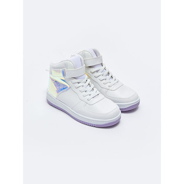 Bağcık ve Cırt Cırtlı Bilek Boy Kız Çocuk Spor Ayakkabı