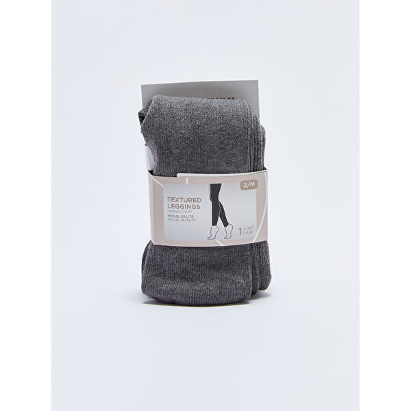 Düz Fitilli Kadın Külotlu Çorap