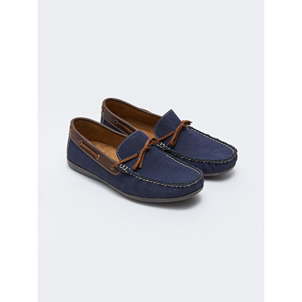 Dekoratif Dikiş ve Bağcık Detaylı Erkek Loafer Klasik Ayakkabı Dekoratif Dikiş ve Bağcık Detaylı Erkek Loafer Klasik Ayakkabı