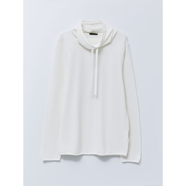 Keşiş Yaka Uzun Kollu Erkek Triko Kazak