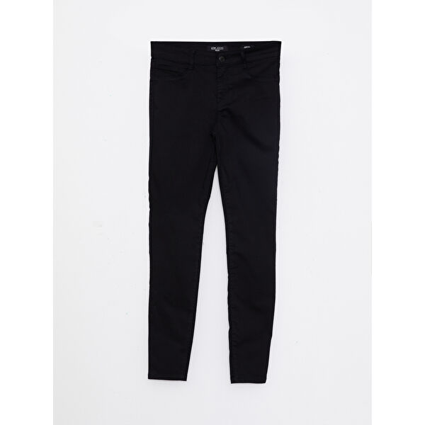 Süper Skinny Fit Düz Kadın Jean Pantolon
