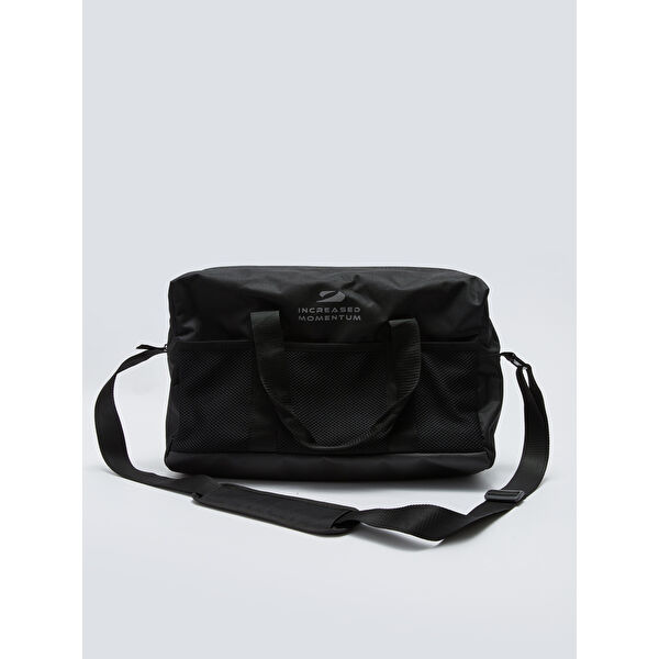 Yazı Baskılı Erkek Spor Çantası