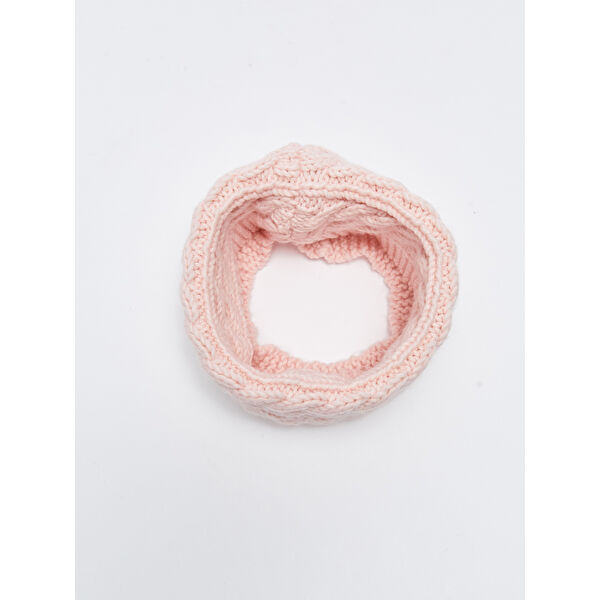 Kendinden Desenli Kız Çocuk Boyunluk