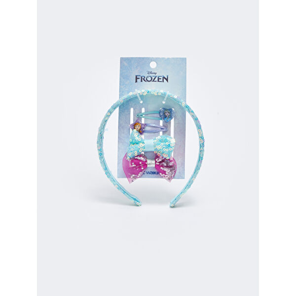 Frozen Lisanslı Payetli Kız Çocuk Taç Ve Toka Seti Frozen Lisanslı Payetli Kız Çocuk Taç Ve Toka Seti