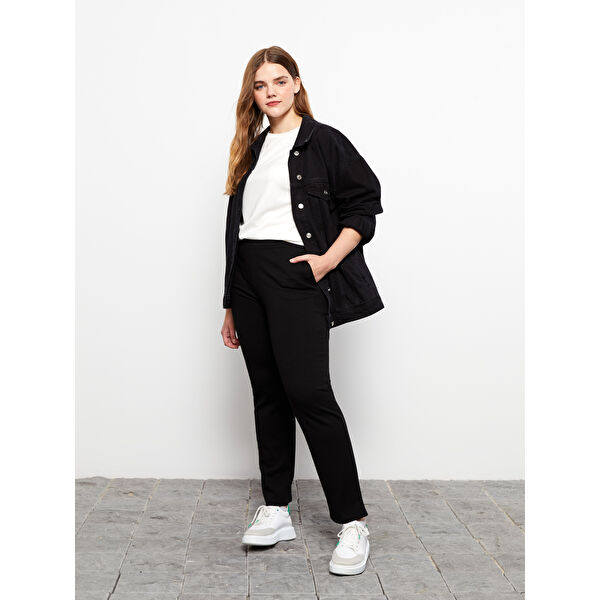 Standart Fit Düz Kadın Pantolon