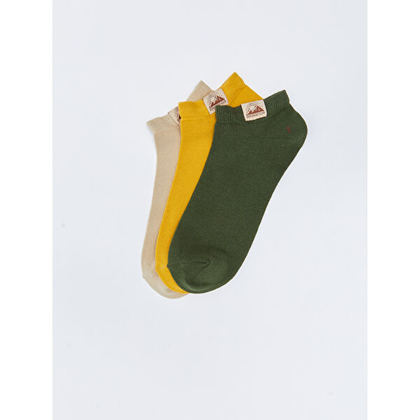Baskılı Erkek Patik Çorap 3'lü