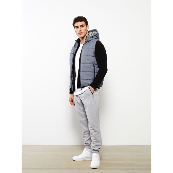 Standart Kalıp Kapüşonlu Erkek Şişme Yelek