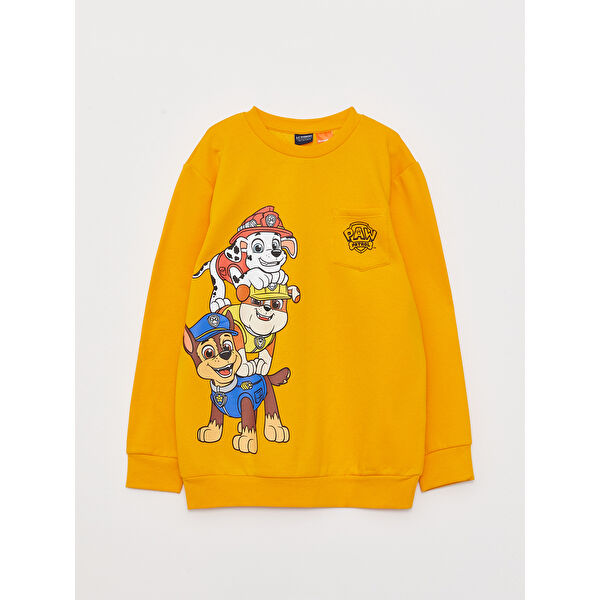 Bisiklet Yaka Paw Patrol Baskılı Uzun Kollu Erkek Çocuk Sweatshirt Bisiklet Yaka Paw Patrol Baskılı Uzun Kollu Erkek Çocuk Sweatshirt