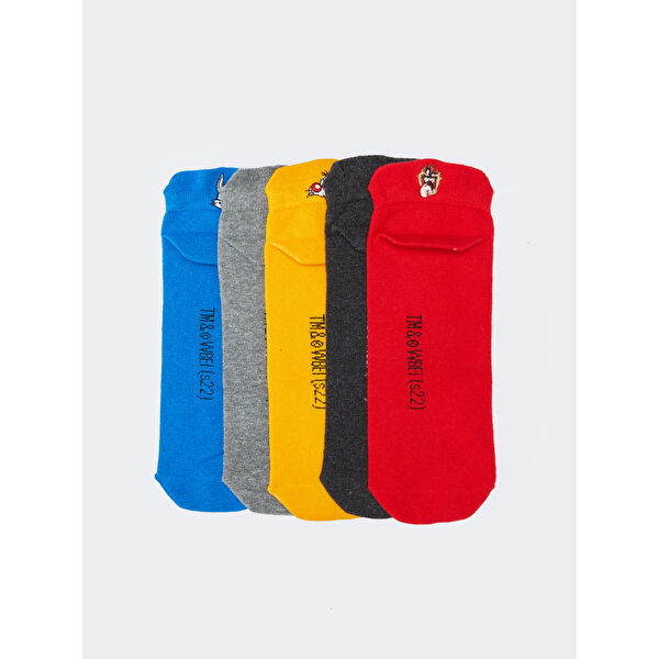 Looney Tunes Nakışlı Erkek Patik Çorap 5'li