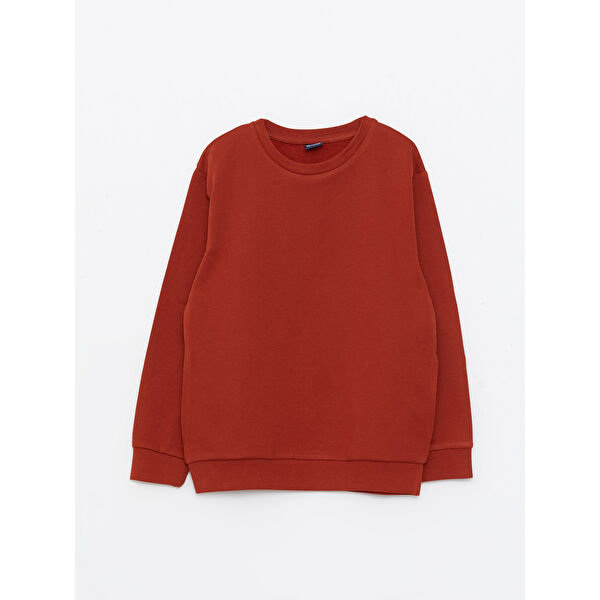 Bisiklet Yaka Basic Uzun Kollu Erkek Çocuk Sweatshirt