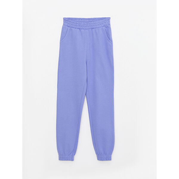 Beli Lastikli Basic Kız Çocuk Jogger Eşofman Altı