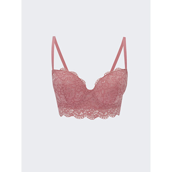 Dantelli Balenli Dolgusuz Bralet Sütyen Dantelli Balenli Dolgusuz Bralet Sütyen