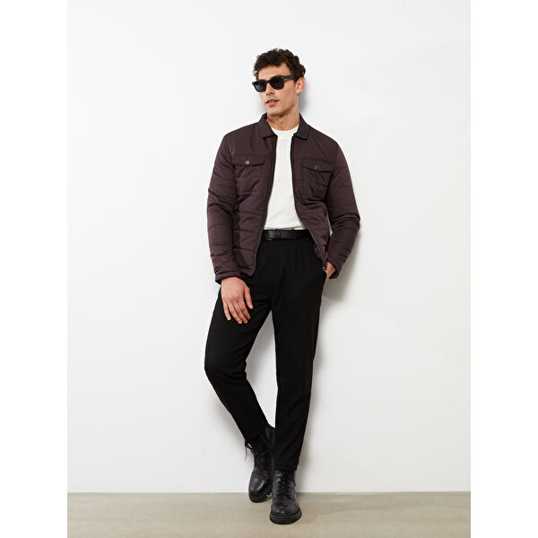 Standart Kalıp Gömlek Yaka Erkek Şişme Mont