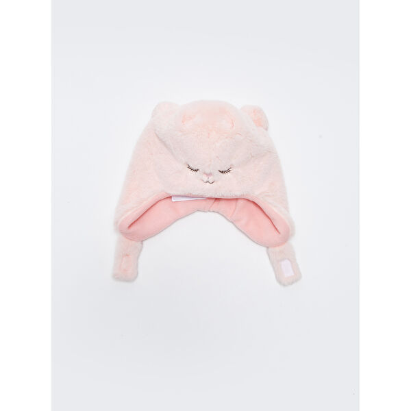 Nakışlı Ponponlu Kız Çocuk Kar Şapkası Nakışlı Ponponlu Kız Çocuk Kar Şapkası