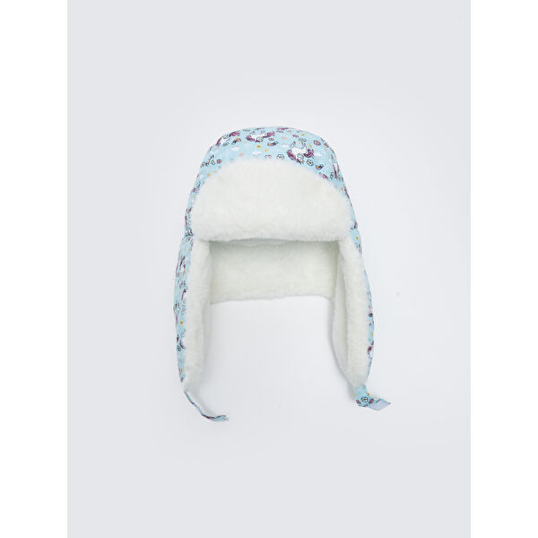 Unicorn Baskılı Kız Çocuk Kar Şapkası