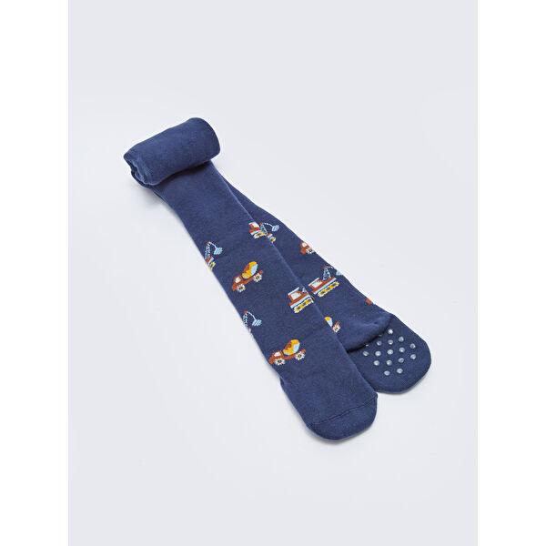 Baskılı Erkek Bebek Külotlu Çorap