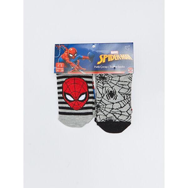 Spiderman Desenli Erkek Çocuk Patik Çorap 3'lü Spiderman Desenli Erkek Çocuk Patik Çorap 3'lü