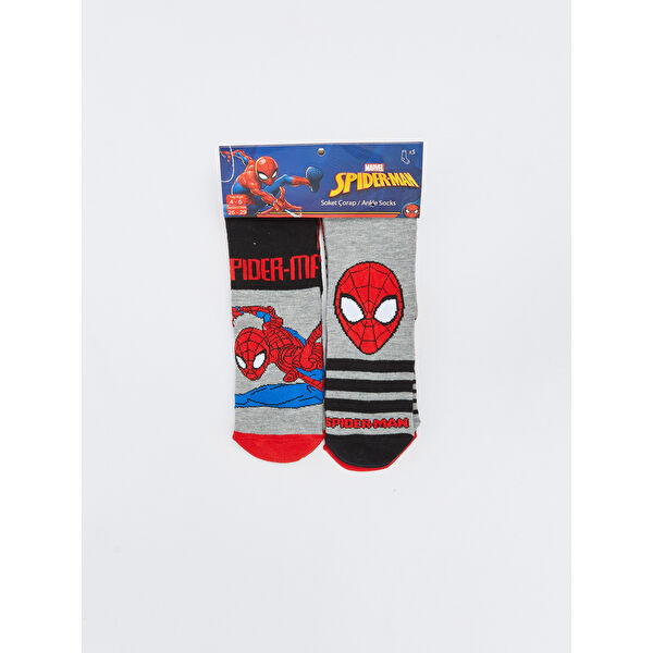 Spiderman Desenli Erkek Çocuk Soket Çorap 5'li Spiderman Desenli Erkek Çocuk Soket Çorap 5'li