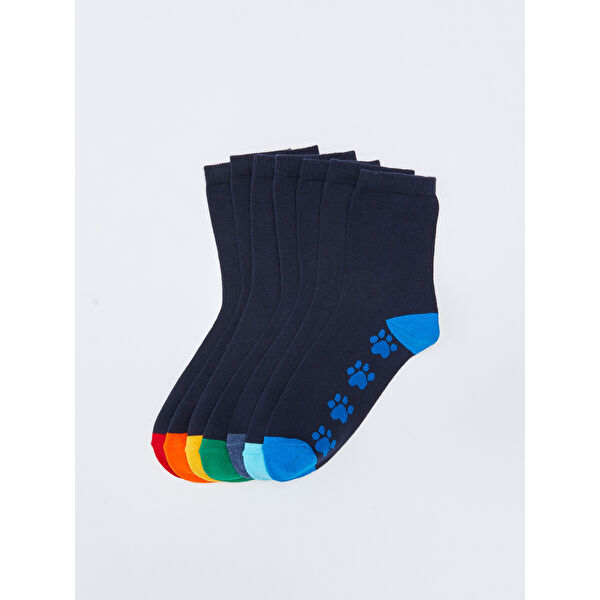 Desenli Erkek Çocuk Patik Çorap 7'li Desenli Erkek Çocuk Patik Çorap 7'li