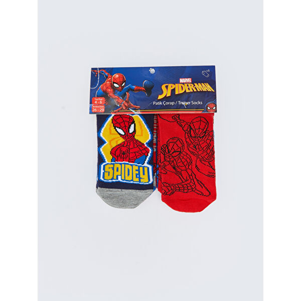 Spiderman Desenli Erkek Çocuk Patik Çorap 5'li Spiderman Desenli Erkek Çocuk Patik Çorap 5'li