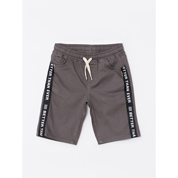 Beli Lastikli Baskılı Erkek Çocuk Şort