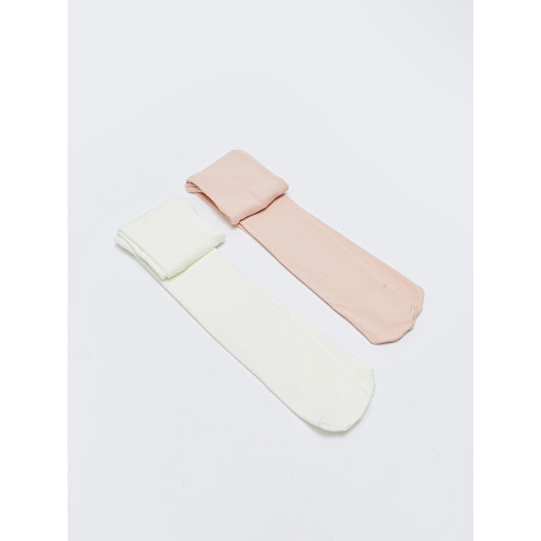 Basic Kız Bebek Külotlu Çorap 2'li