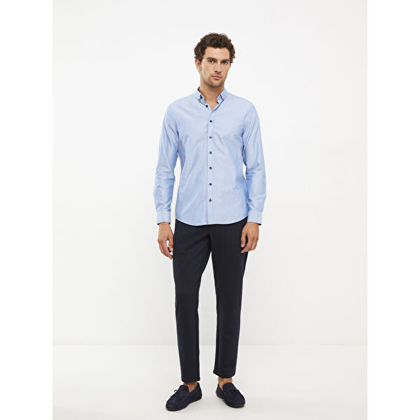 Regular Fit Uzun Kollu Oxford Erkek Gömlek