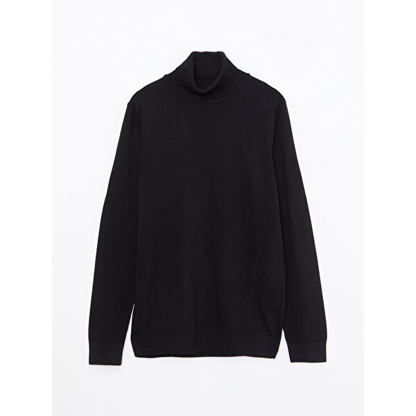 Balıkçı Yaka Uzun Kollu İnce Erkek Triko Kazak