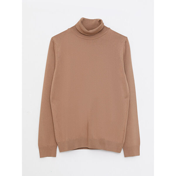 Balıkçı Yaka Uzun Kollu İnce Erkek Triko Kazak