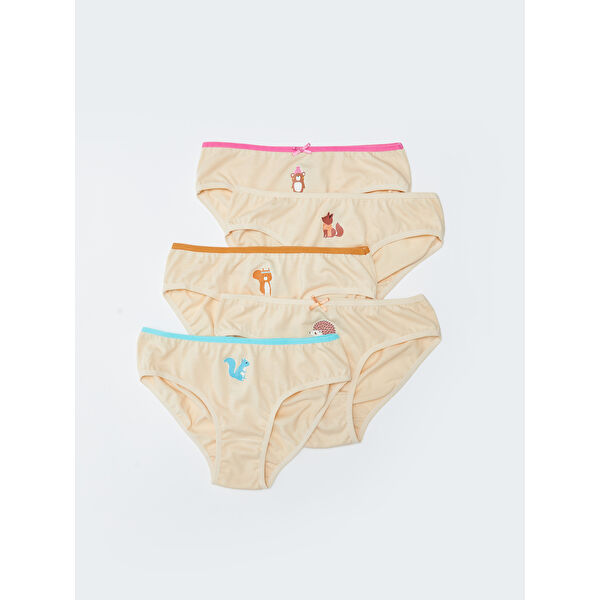 Baskılı Pamuklu Kız Çocuk Külot 5'li Baskılı Pamuklu Kız Çocuk Külot 5'li