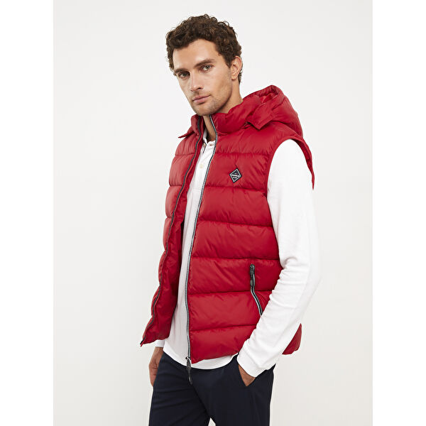 Standart Kalıp Dik Yaka Erkek Şişme Yelek