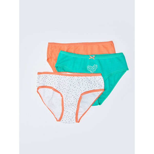 Baskılı Pamuklu Kız Çocuk Külot 3'lü Baskılı Pamuklu Kız Çocuk Külot 3'lü