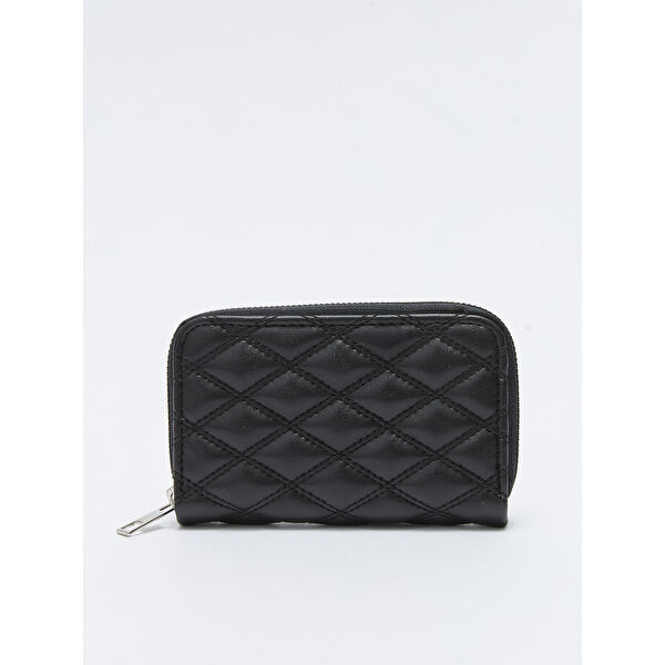 Deri Görünümlü Kapitoneli Kadın Cüzdan Deri Görünümlü Kapitoneli Kadın Cüzdan