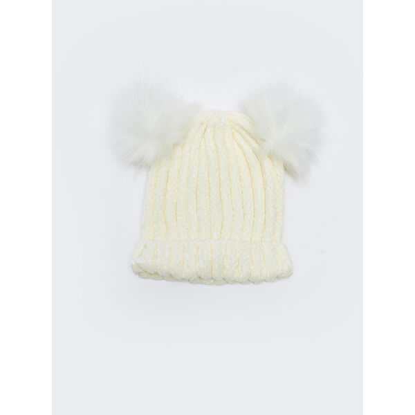 Kız Çocuk Ponponlu Şönil Bere Kız Çocuk Ponponlu Şönil Bere