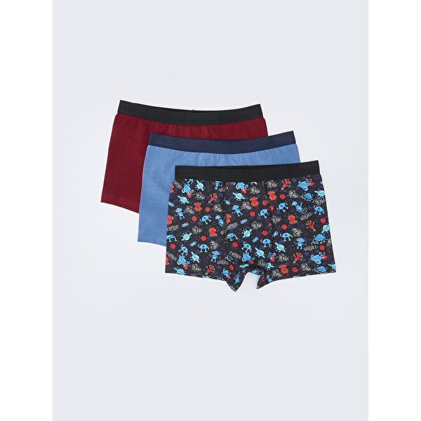 Pamuklu Erkek Çocuk Boxer 3'lü