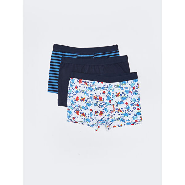 Pamuklu Erkek Çocuk Boxer 3'lü
